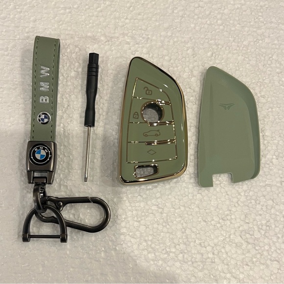 BMW | Accessories | Bmw Sage Green Leather Keychain | Poshmark